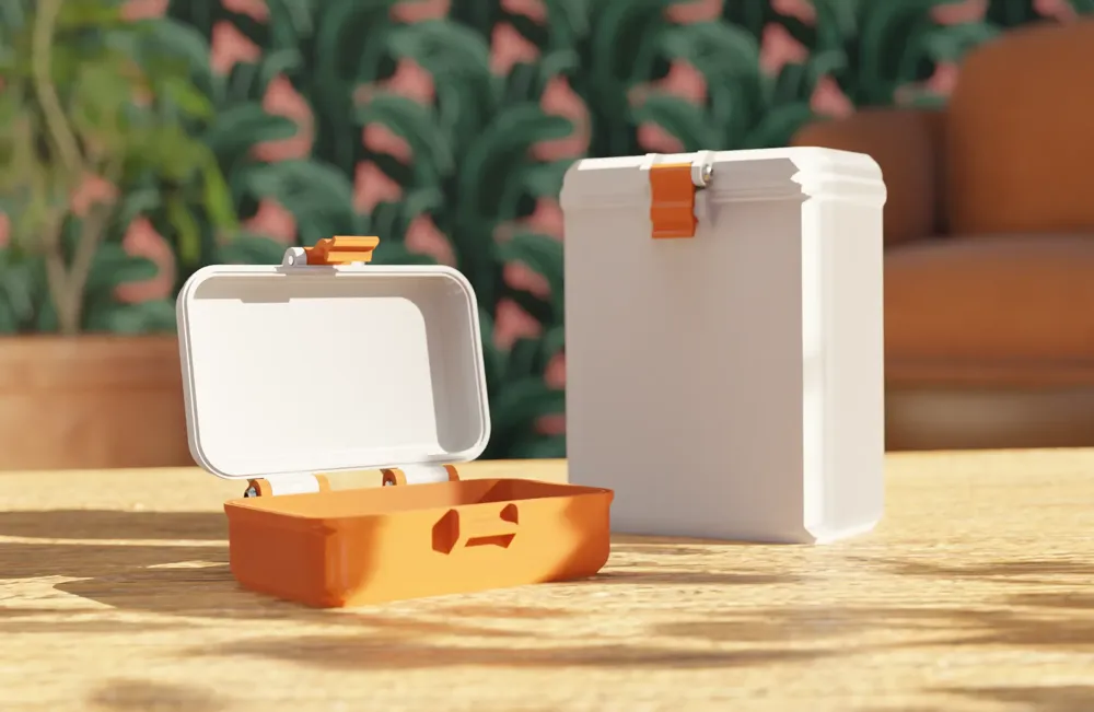 Parametric box with latch - Free 3D Print Model - MakerWorld