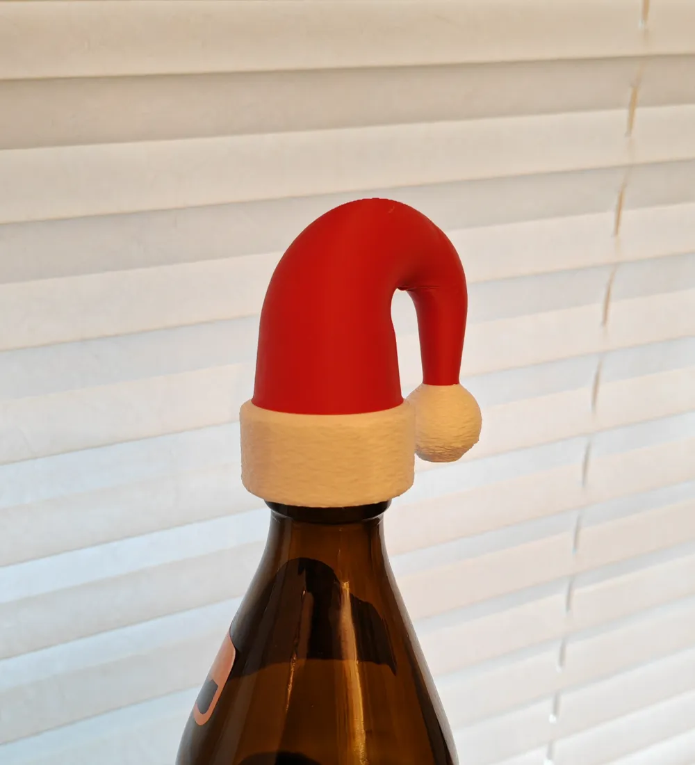 Santa Hat Bottle Cap by dudsmojo - MakerWorld