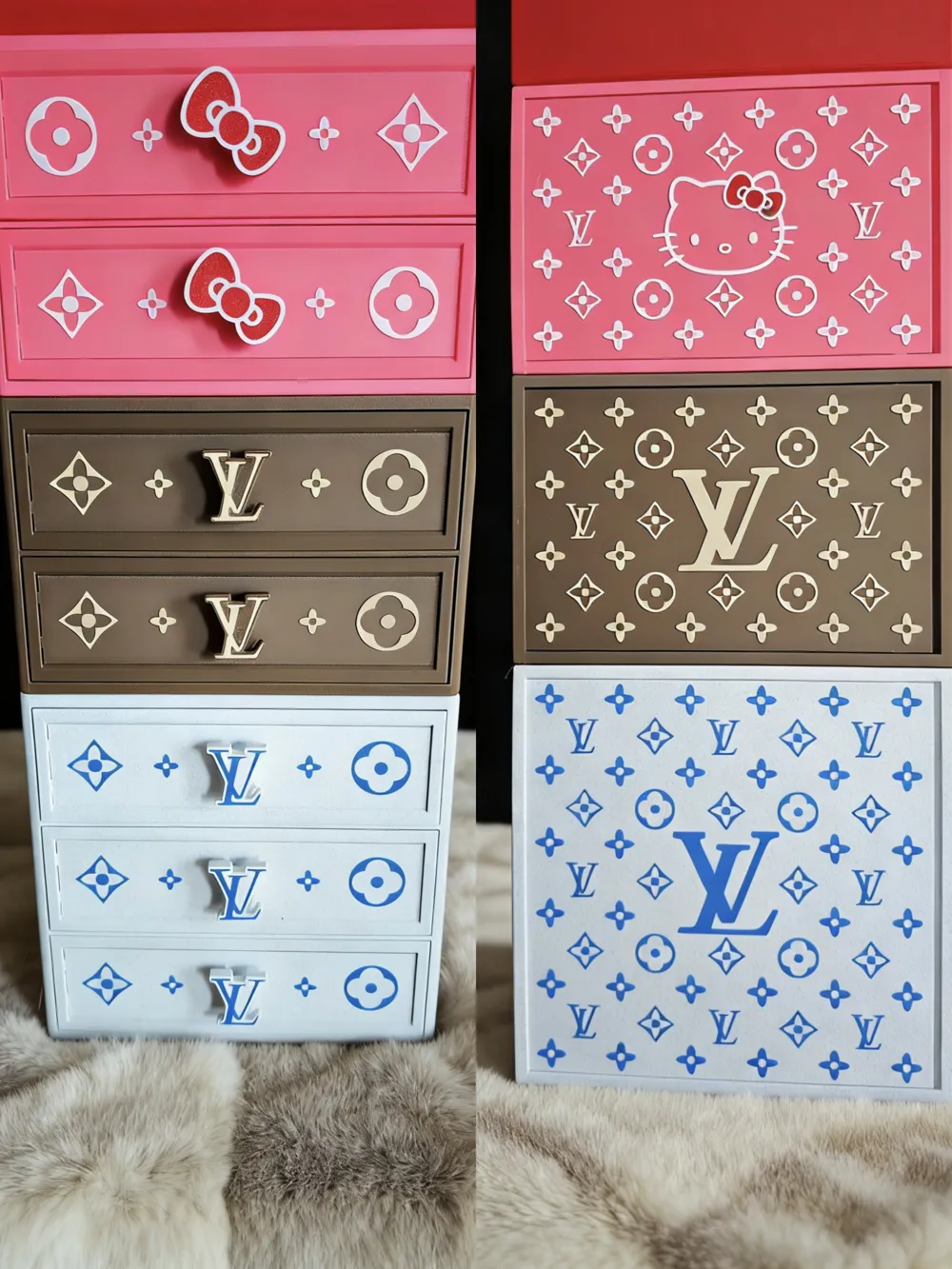 LV Monogram Drawer Jewelry Box / Three-layer / Stackable - Free 3D ...