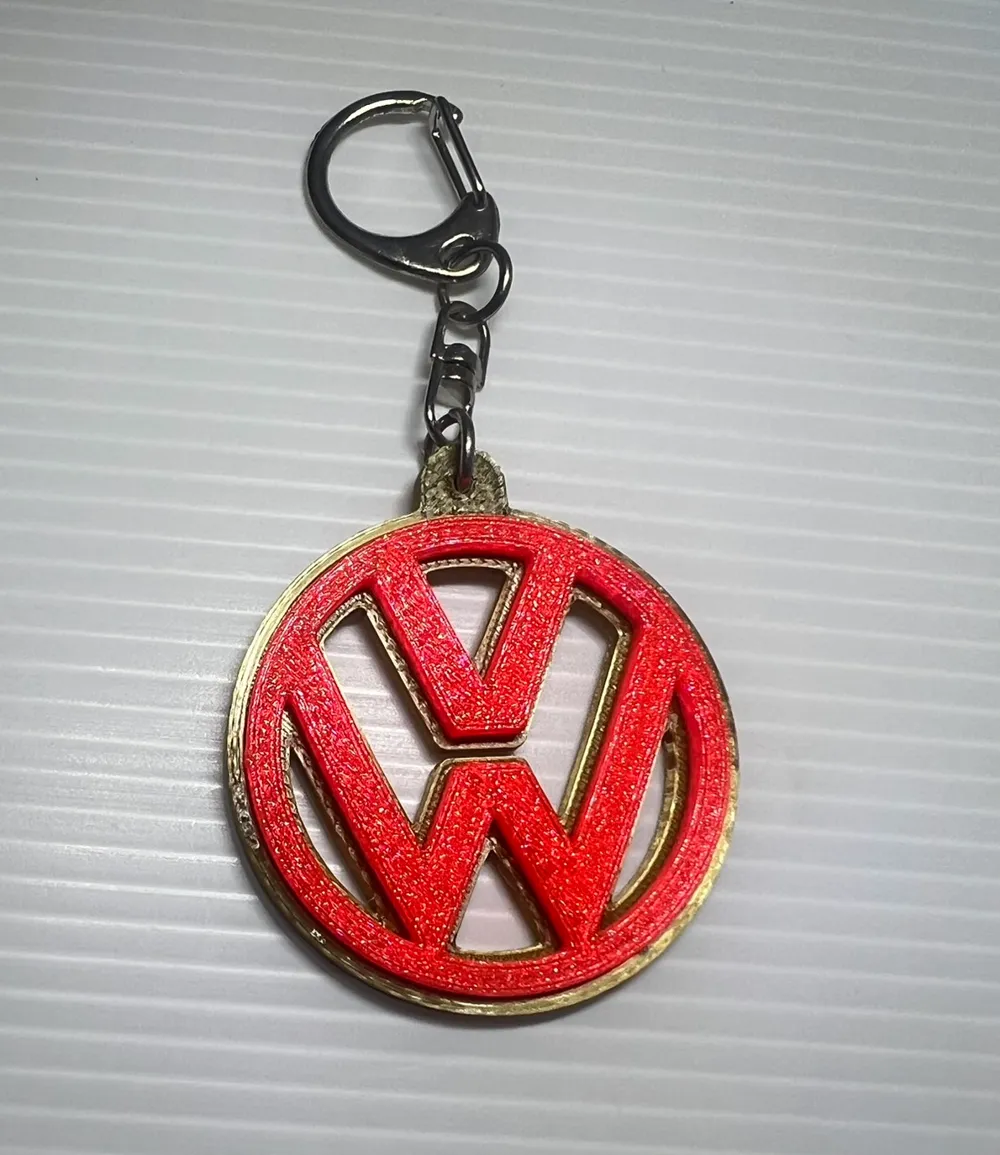 Volkswagen logo keychain by ricky - MakerWorld