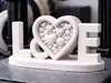 LOVE Lettering with Heart - Valentine's Decoration - Free 3D Print ...