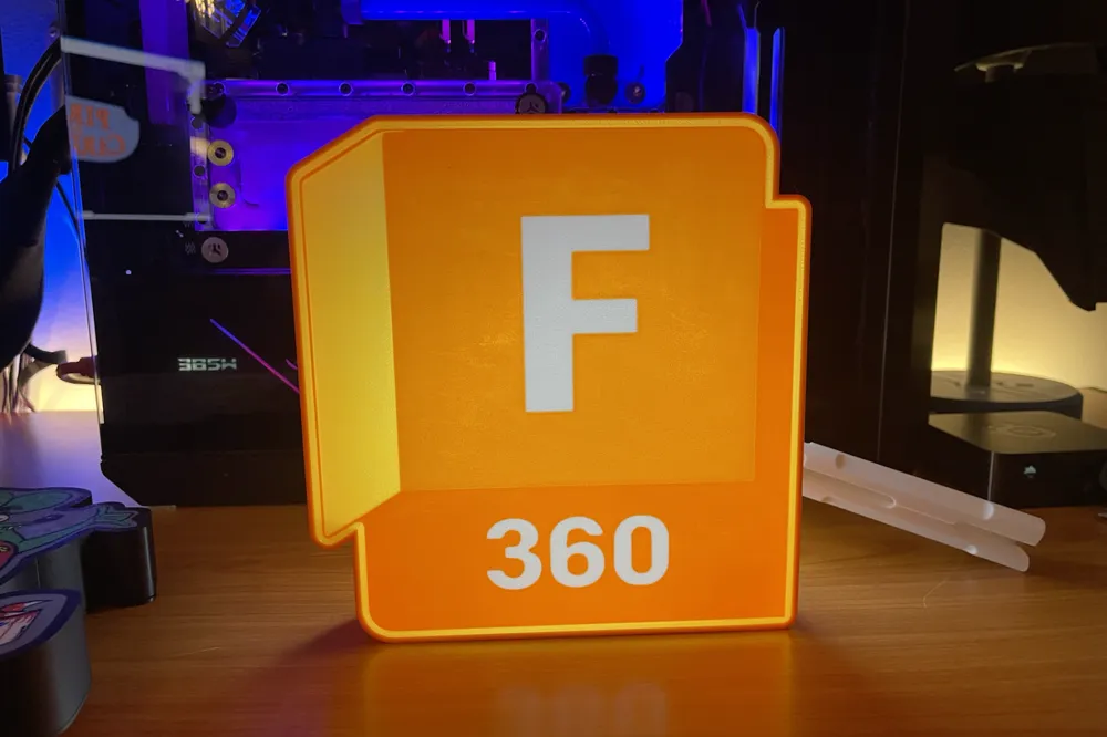 Fusion 360 logo light box by wasuber - MakerWorld