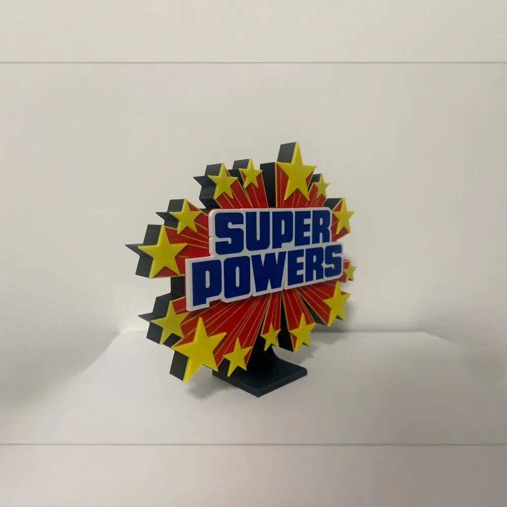 Super powers collection logo by Frikeando 3D MakerWorld: Download Free ...