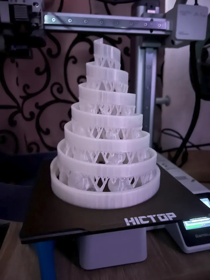 Xmas Tree - Spiral Ribbon LED Christmas Tree by 3DCustomPrint - MakerWorld