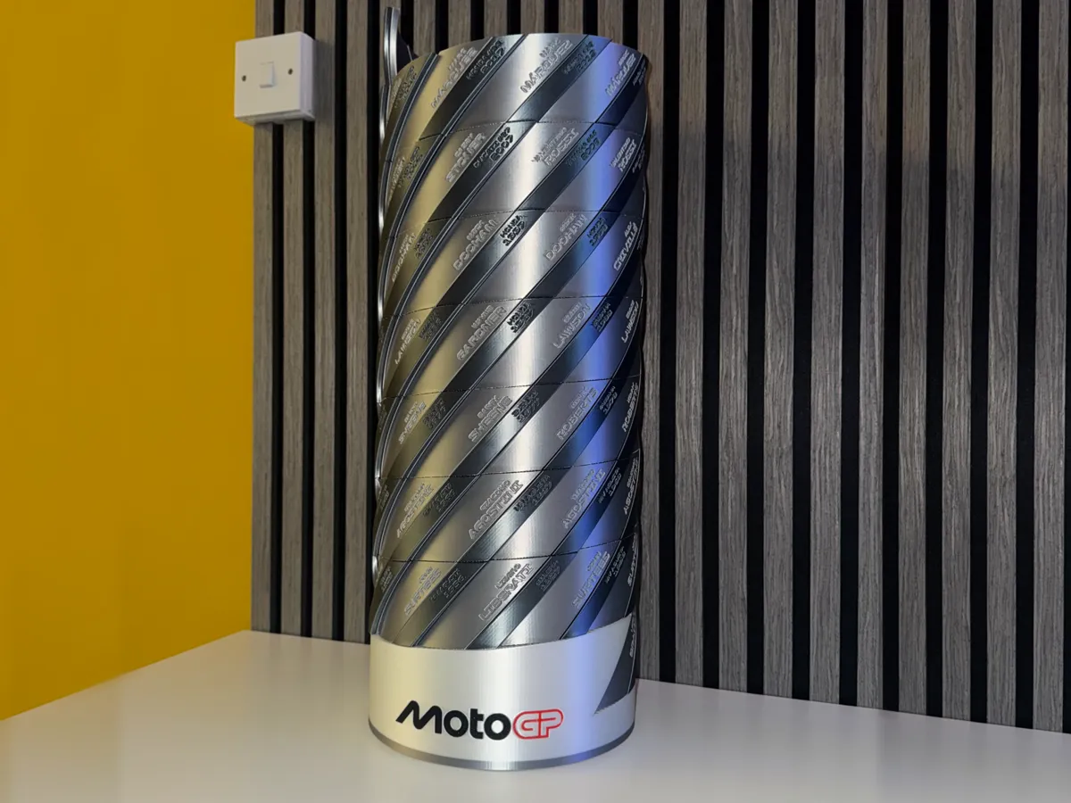 Tower of Champions – MotoGP Trophy - Free 3D Print Model - MakerWorld