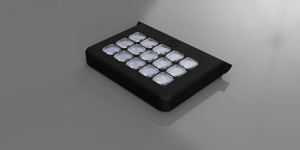 Boîtier de module StreamDeck 15 + Rail de fixation bureau - Modèle d ...