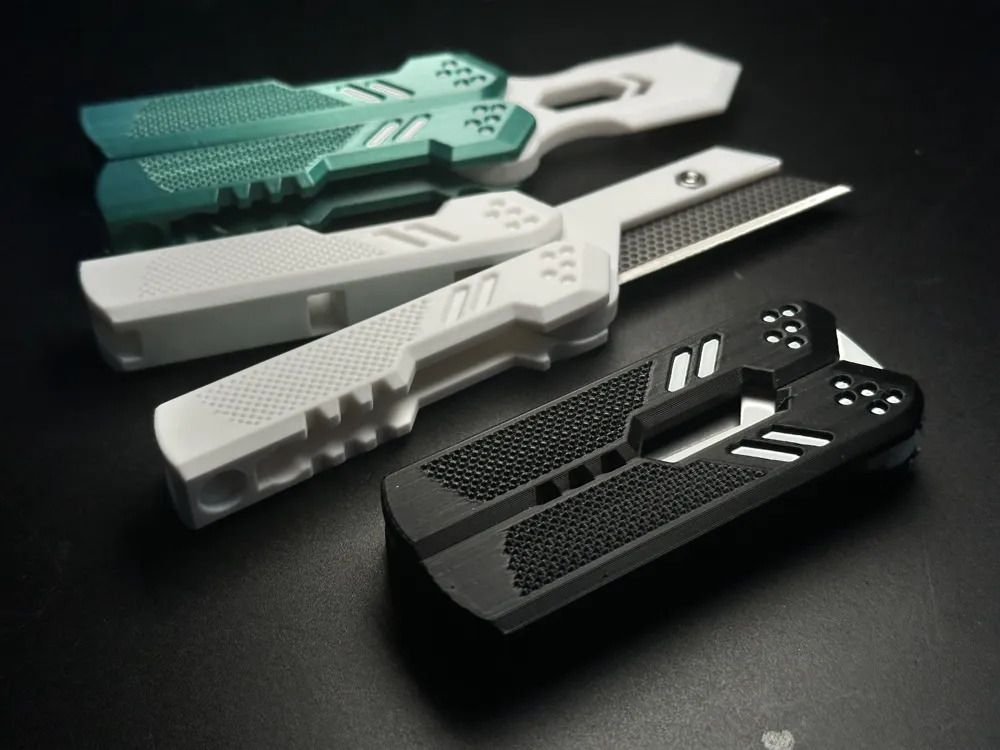 One-Piece 3D Printed Butterfly Knife - Free 3D Print Model - MakerWorld