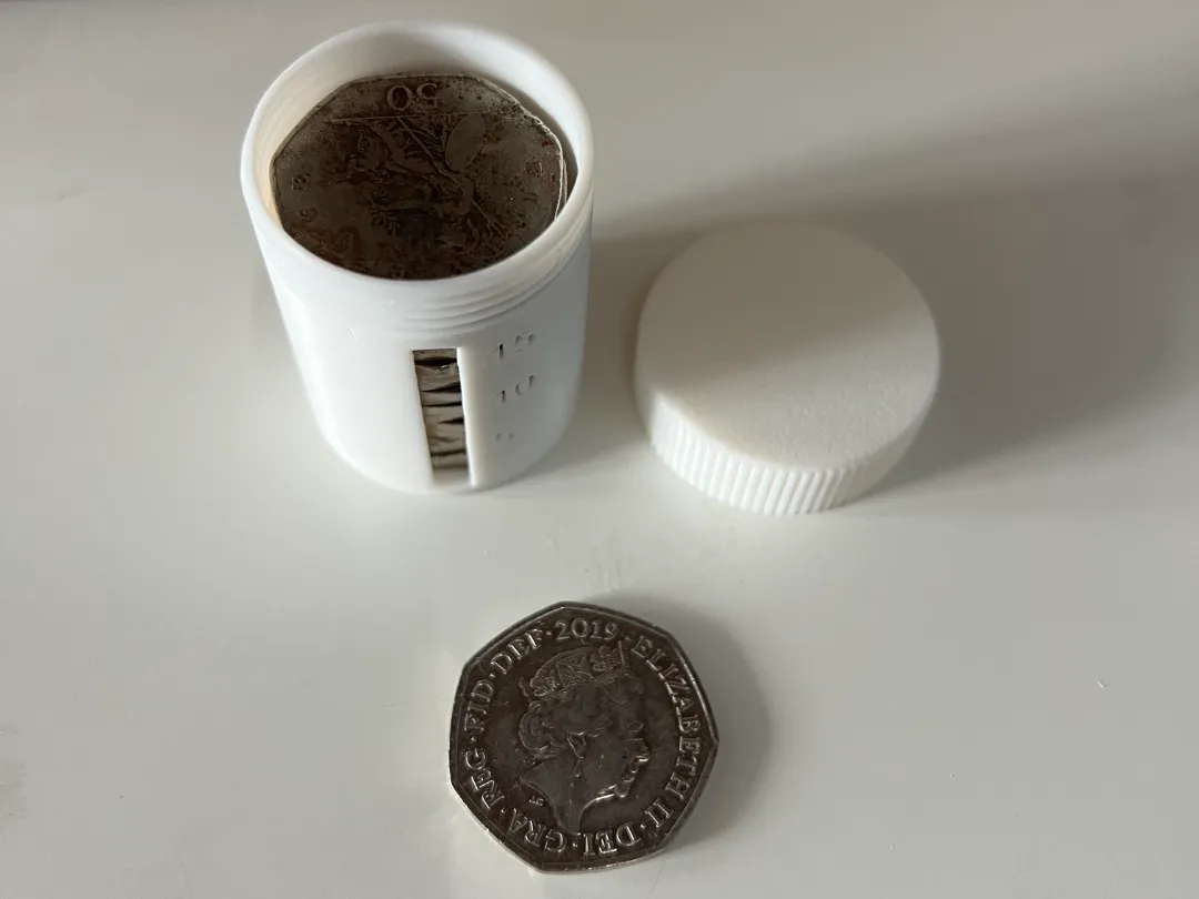 British Fifty Pence Coin Capsule/Holder - 20 Coins by Omniprints ...