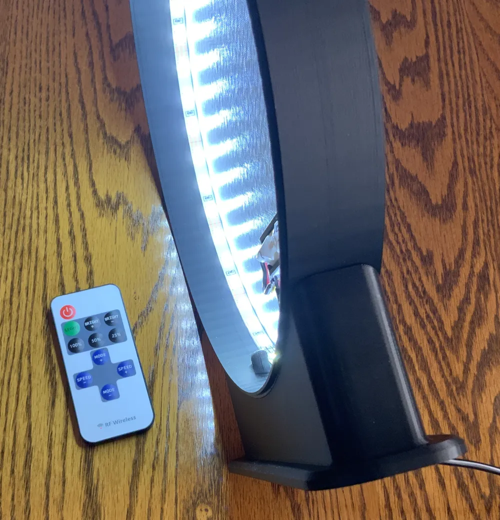 240mm Lightbox Back and Stand for MZIP Lightboxes - Free 3D Print Model ...