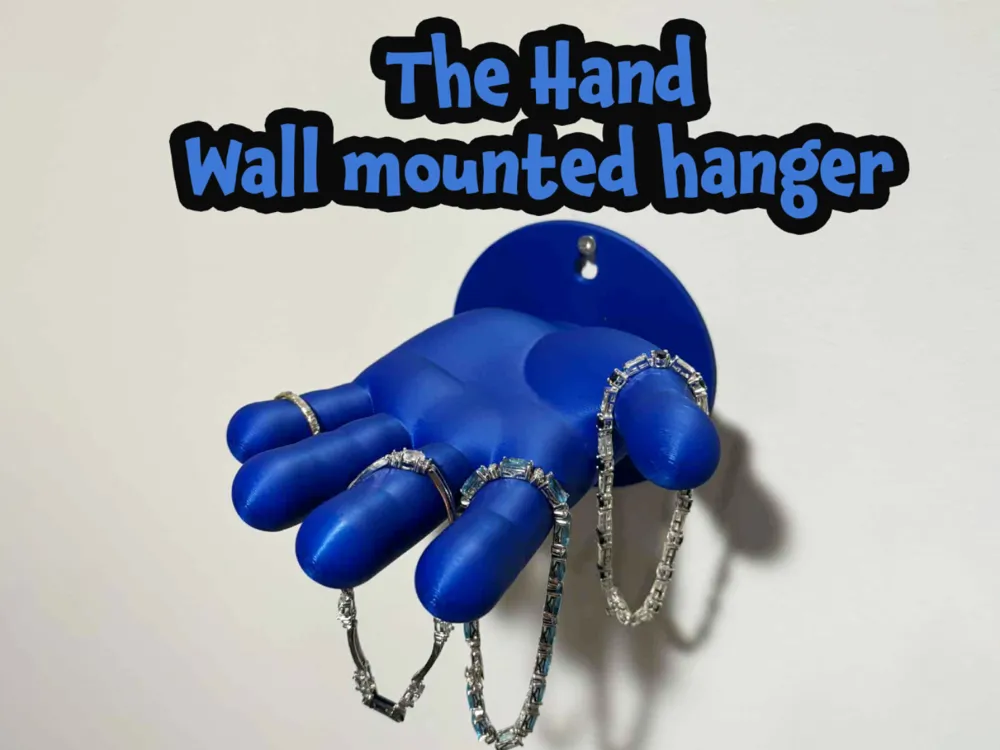 Wall mounted hand hanger - Free 3D Print Model - MakerWorld