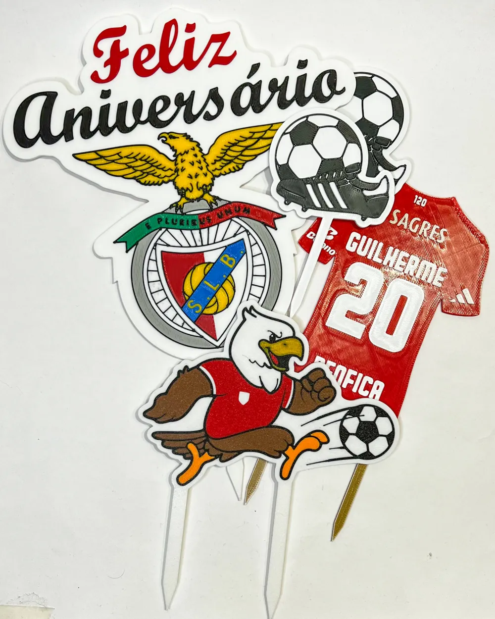Cake Topper - SLBenfica by UFO4print - MakerWorld