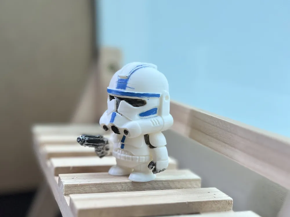 Cute Clone Trooper Phase 2 - Free 3D Print Model - MakerWorld