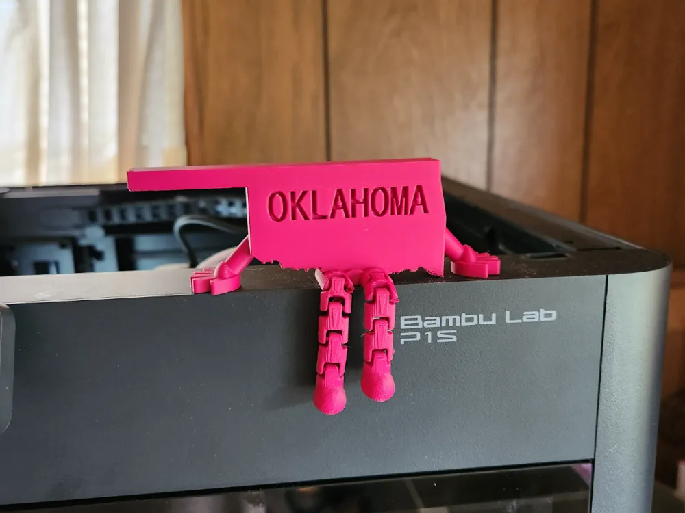 State of Oklahoma Buddy by Snugs-3D MakerWorld: Download Free 3D Models