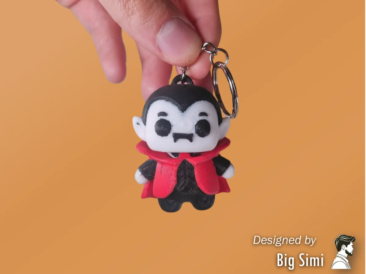 Flexi Vampire Keychain by Big Simi MakerWorld: Download Free 3D Models