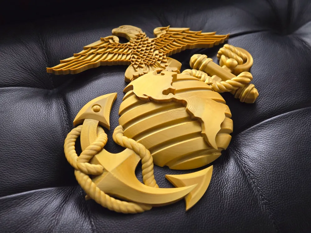 USMC United States Marine Corps Logo Wall Plaque - Free 3D Print Model ...