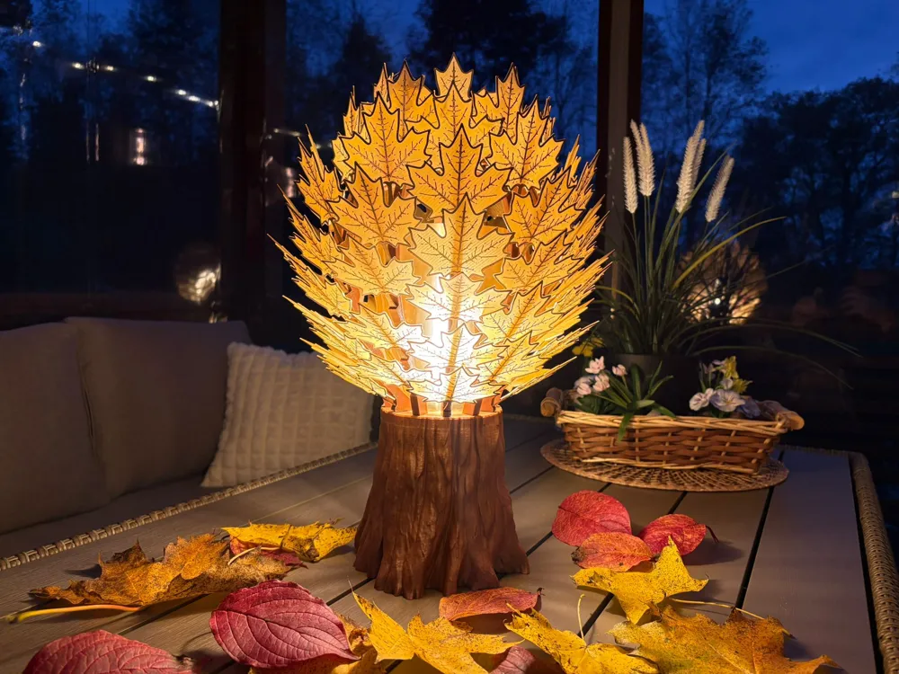 Autumn Aura Lamp - Free 3D Print Model - MakerWorld