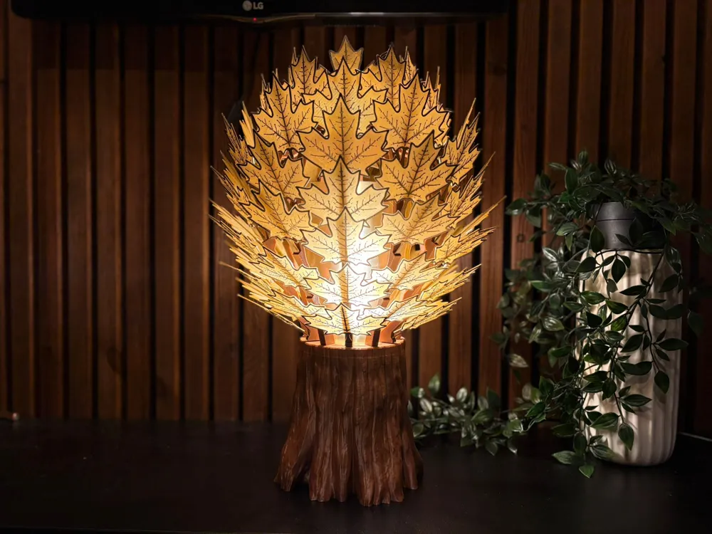 Autumn Aura Lamp - Free 3D Print Model - MakerWorld