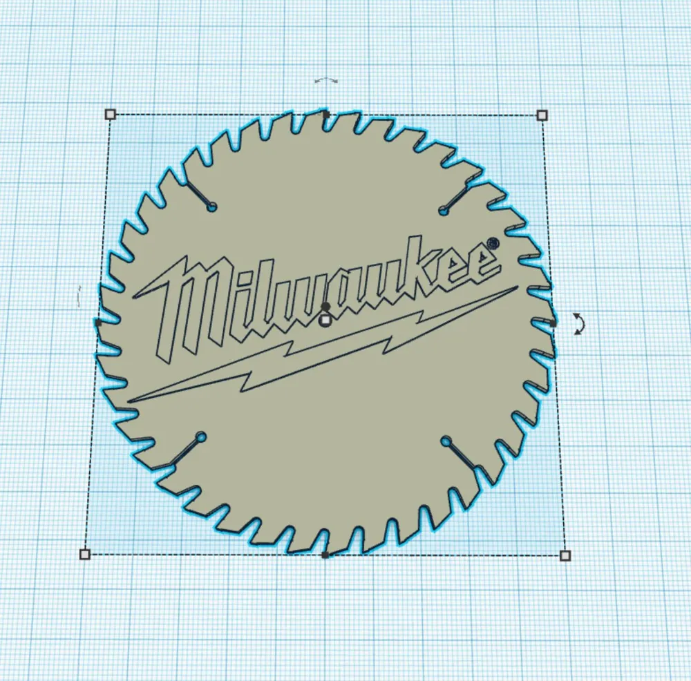 Milwaukee Saw Blade Clock Customizable by tundra3866cda - MakerWorld