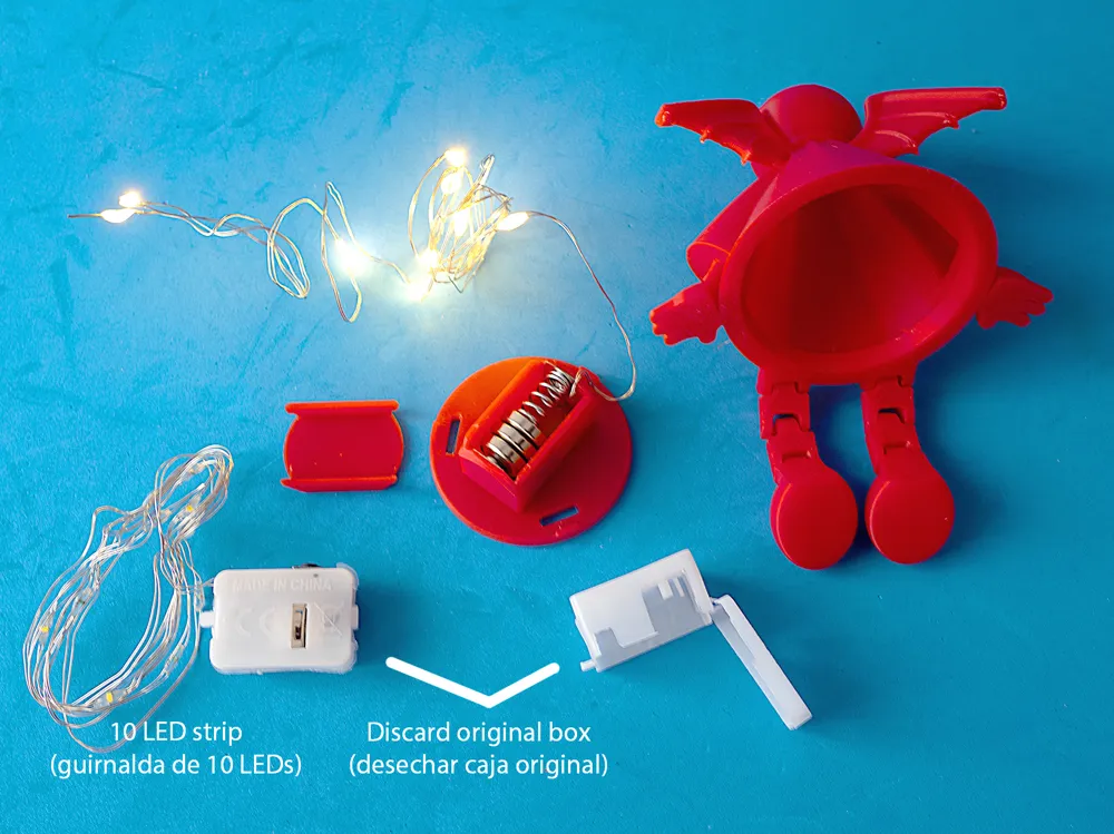 Articulated Angel and Devil LED - Free 3D Print Model - MakerWorld