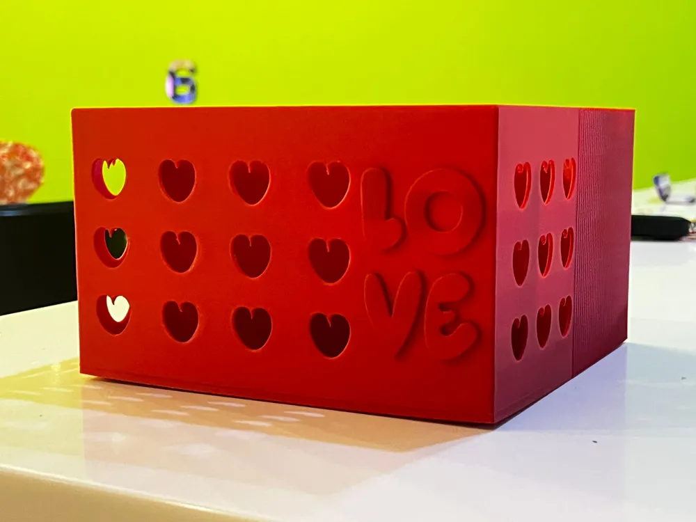 Love Valentine - Make-UP Organizer - Free 3D Print Model - MakerWorld