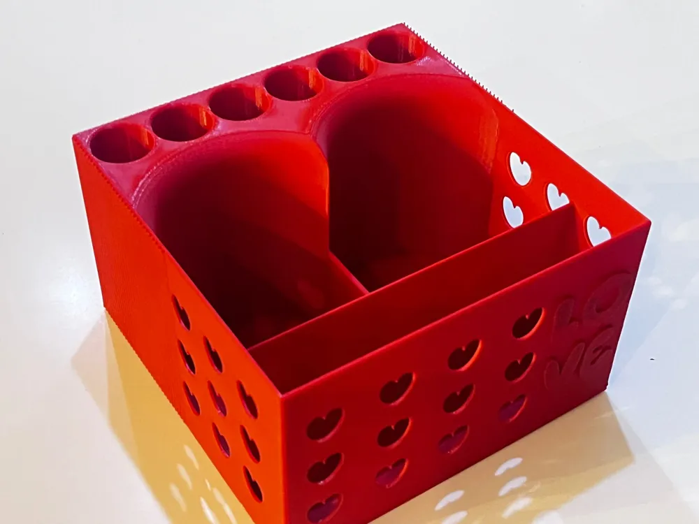 Love Valentine - Make-UP Organizer - Free 3D Print Model - MakerWorld