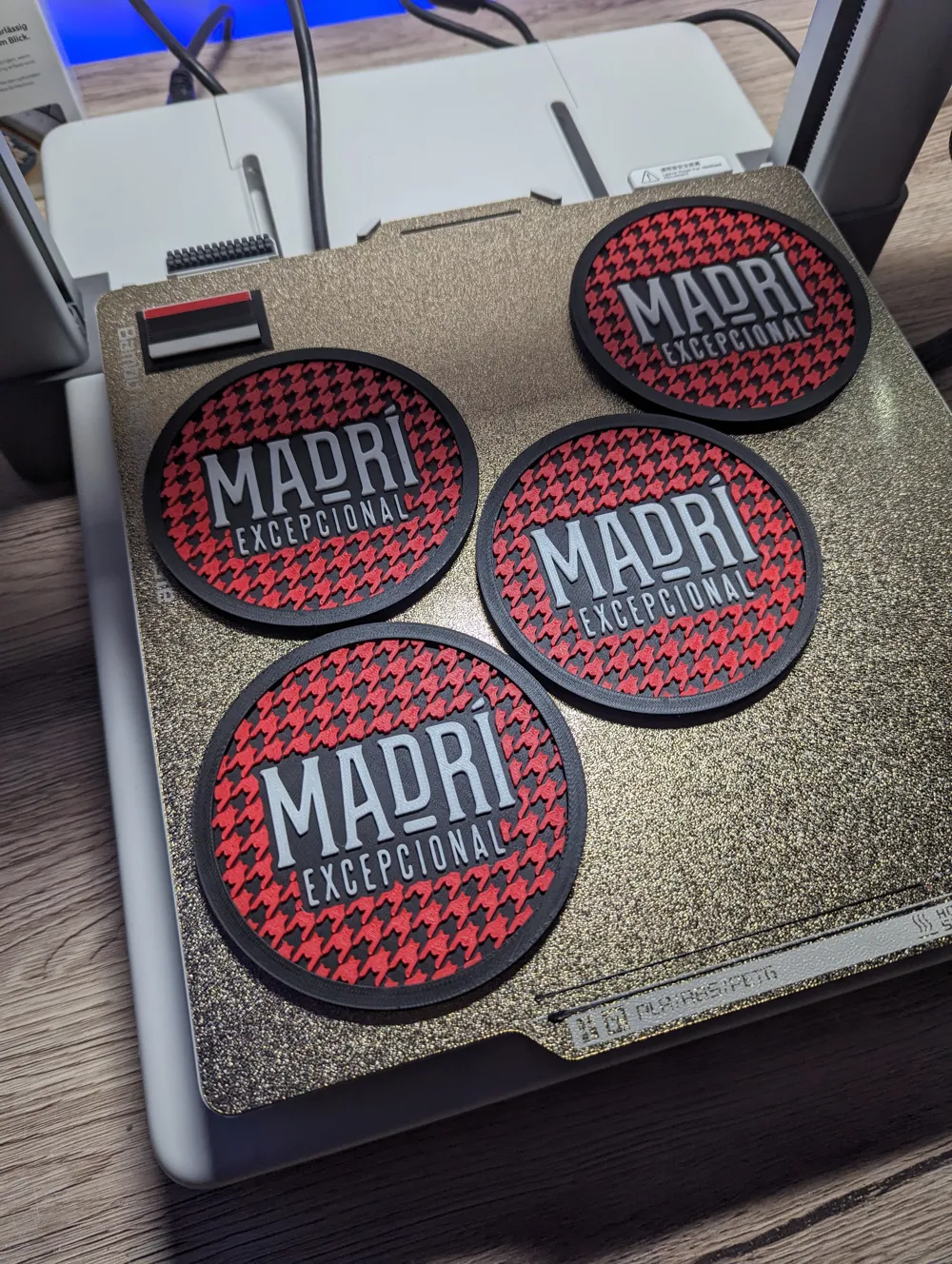 Madri Excepcional Untersetzer mit passendem Etui – Kostenloses 3D ...