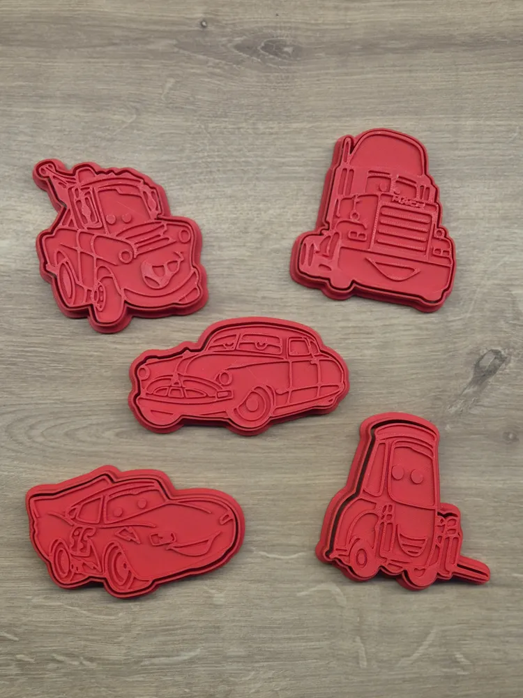 Cars Characters Cookie Cutters - Free 3D Print Model - MakerWorld