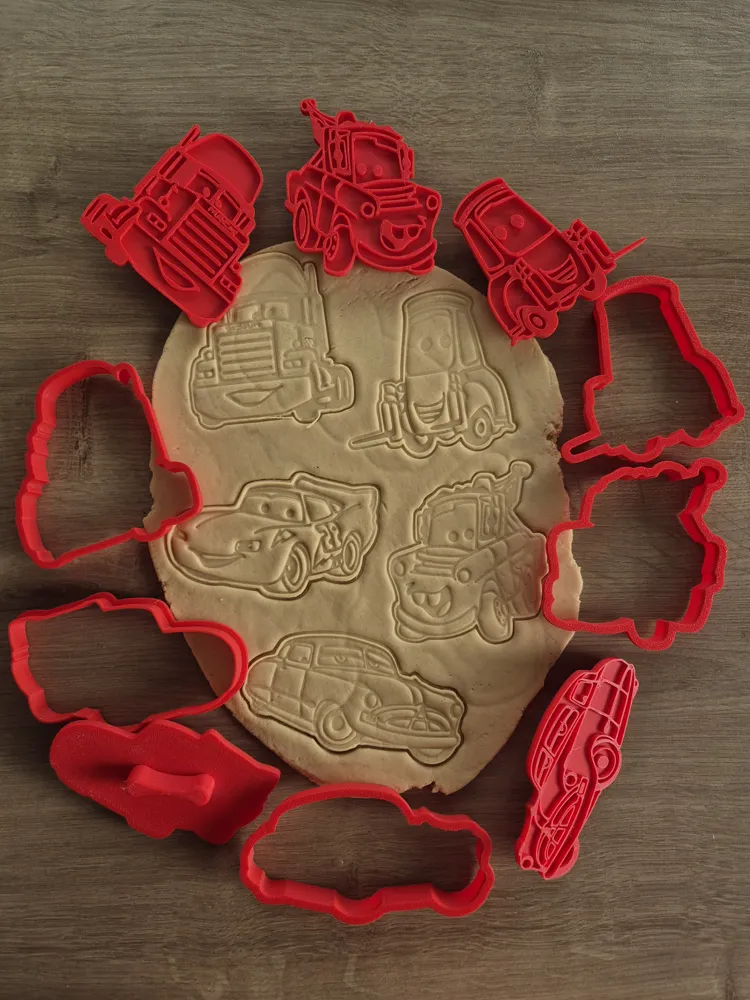 Cars Characters Cookie Cutters - Free 3D Print Model - MakerWorld