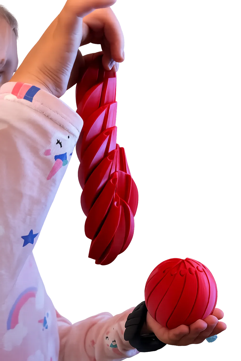 Twist Bloom Transforming Fidget Ball - Free 3D Print Model - MakerWorld