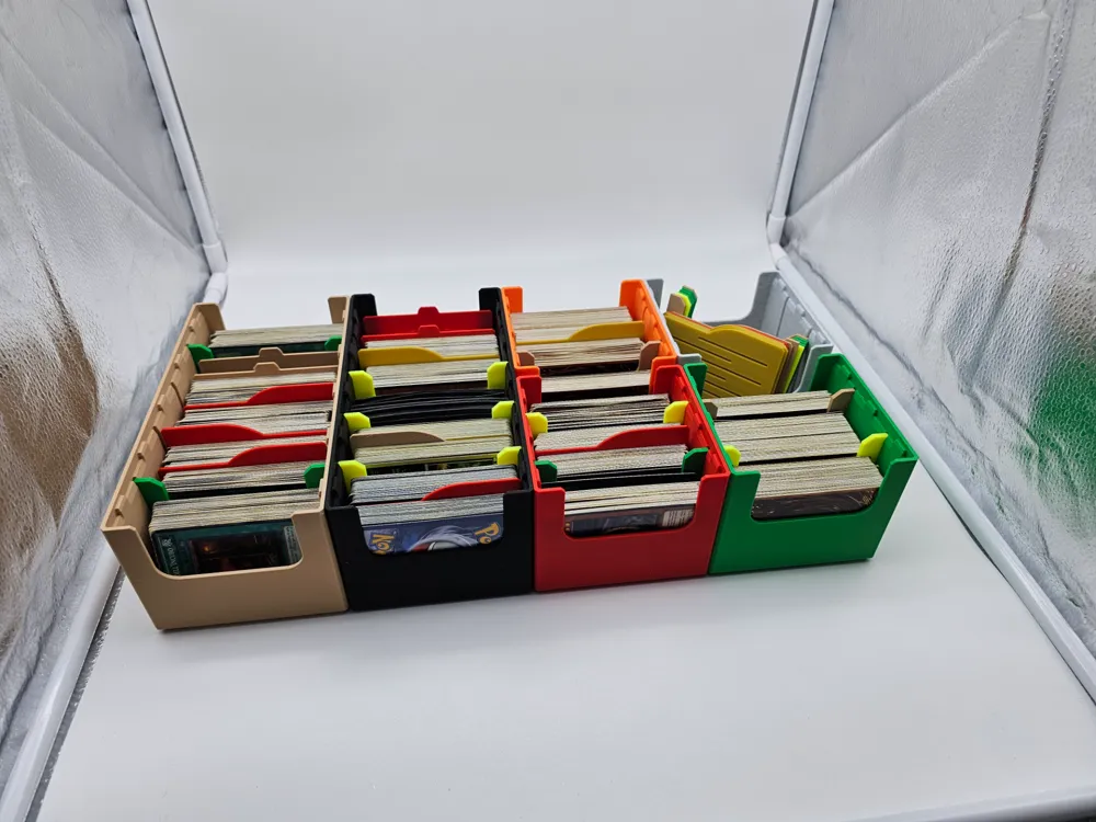 Stackable Cards Boxes with Covers and Accessories - Free 3D Print Model ...