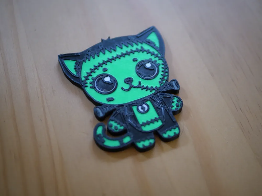 Frankenstein Cat Halloween Decoration by Lee - MakerWorld