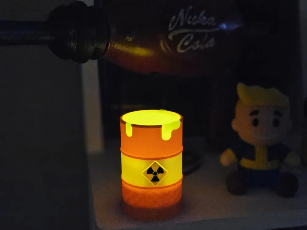 Nuclear Waste Barrel Tea Light - Fallout inspired by Joak1m MakerWorld ...