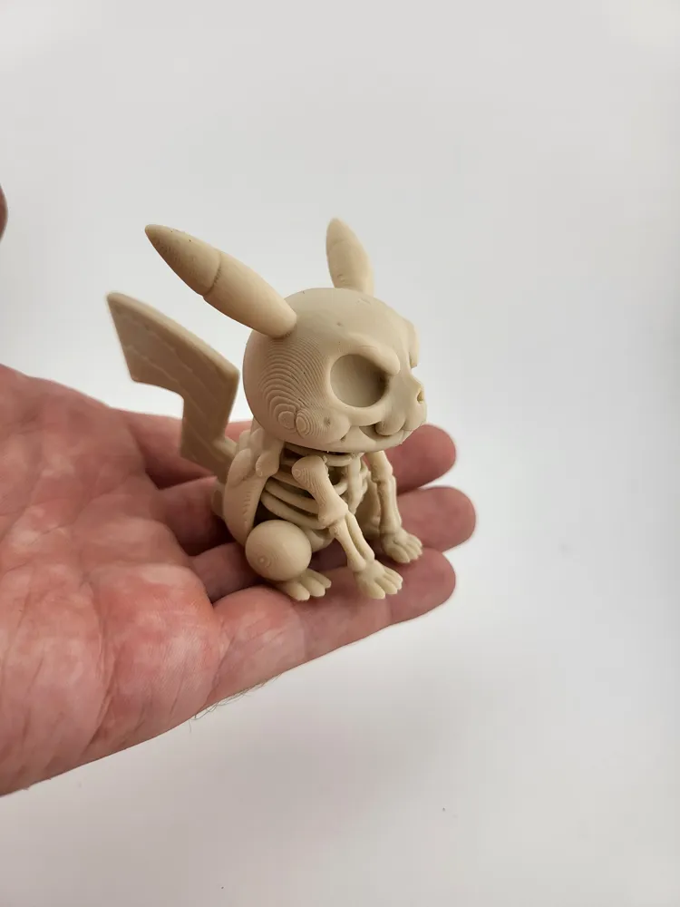 Pikachu Esqueleto Figura Estilizada Fan art de Pokémon - Modelo de ...