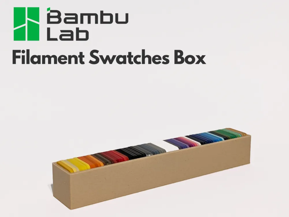 BambuLab Filament Swatches Box by custom3dmodels - MakerWorld