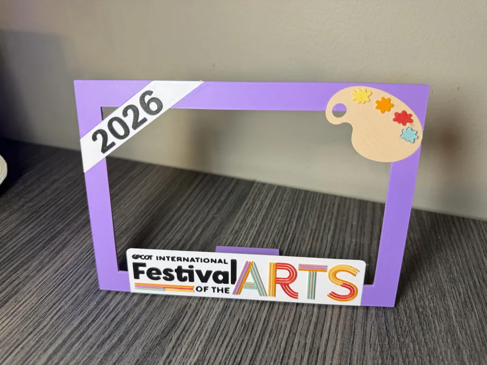 EPCOT Festival of The Arts - 4x6 Picture Frame - Free 3D Print Model ...