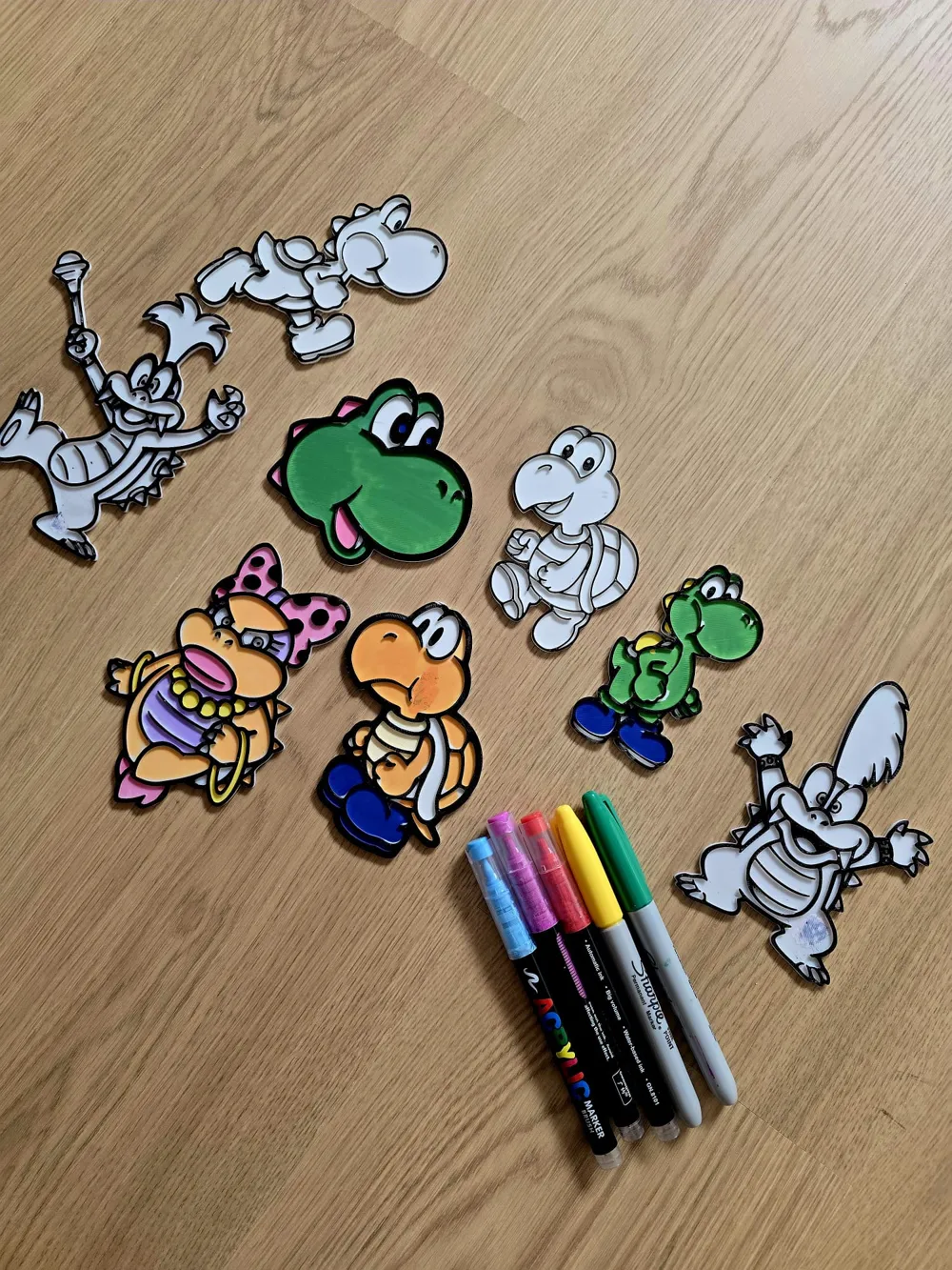 Yoshi DIY Coloring Pack Mario Creative Craft by Merilno3D - MakerWorld