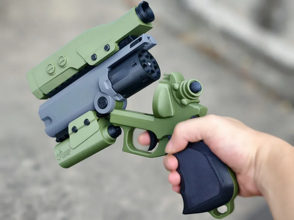 Avatar SN-9 WASP Revolver Fidget Spinner toy - Free 3D Print Model ...
