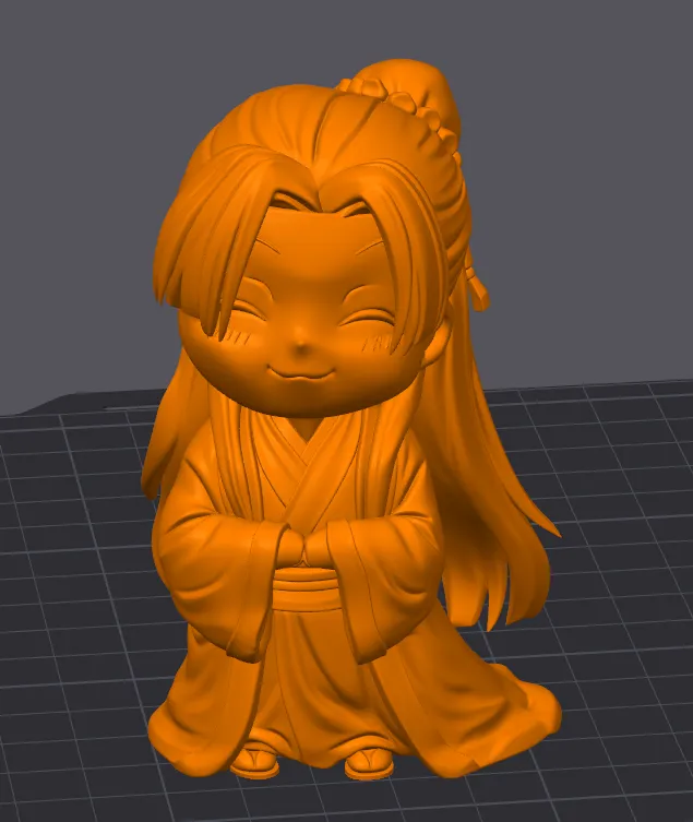 Jinshi Chibi: The Palace Protector - Free 3D Print Model - MakerWorld