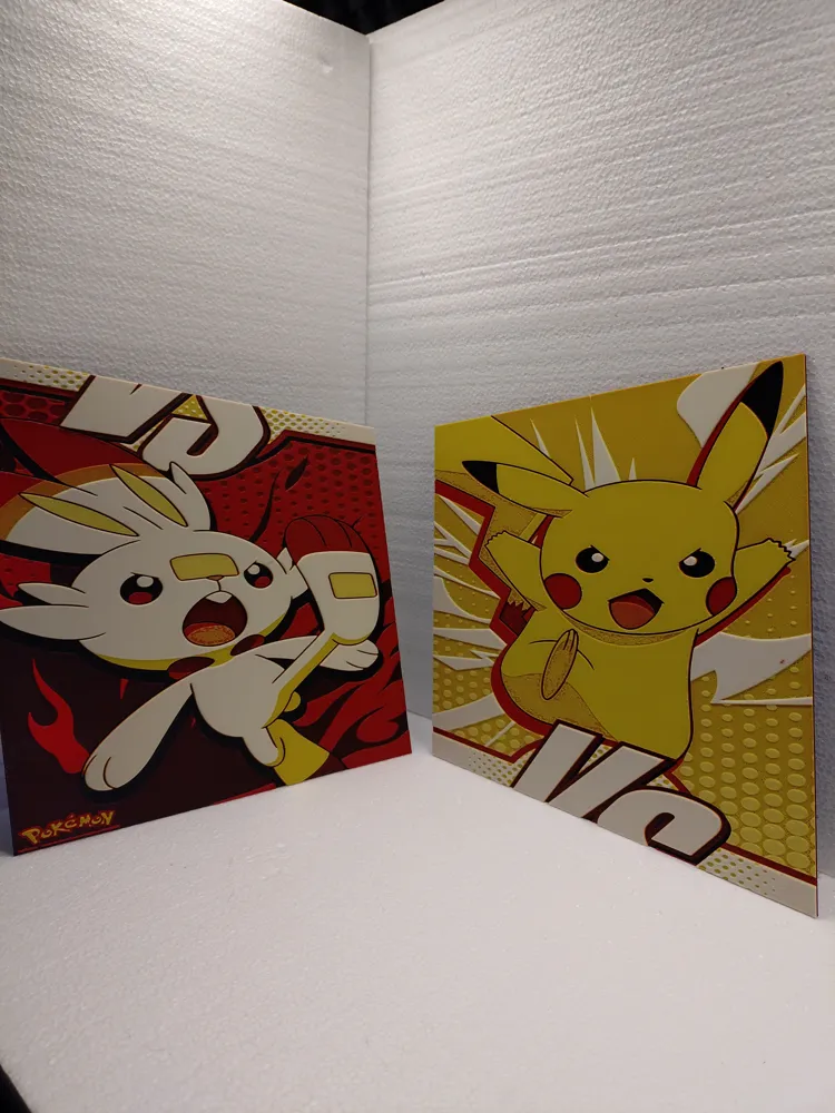 Pokemon Pikachu VS Scorbunny - Modèle d'Impression 3D Gratuit - MakerWorld