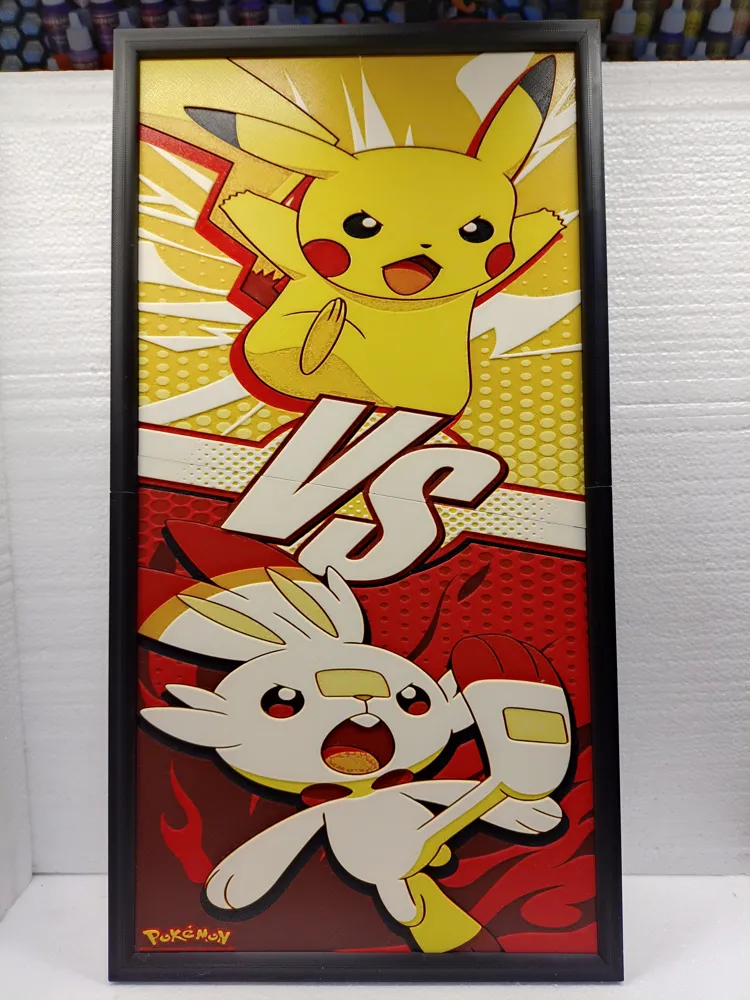 Pokemon Pikachu VS Scorbunny - Modèle d'Impression 3D Gratuit - MakerWorld