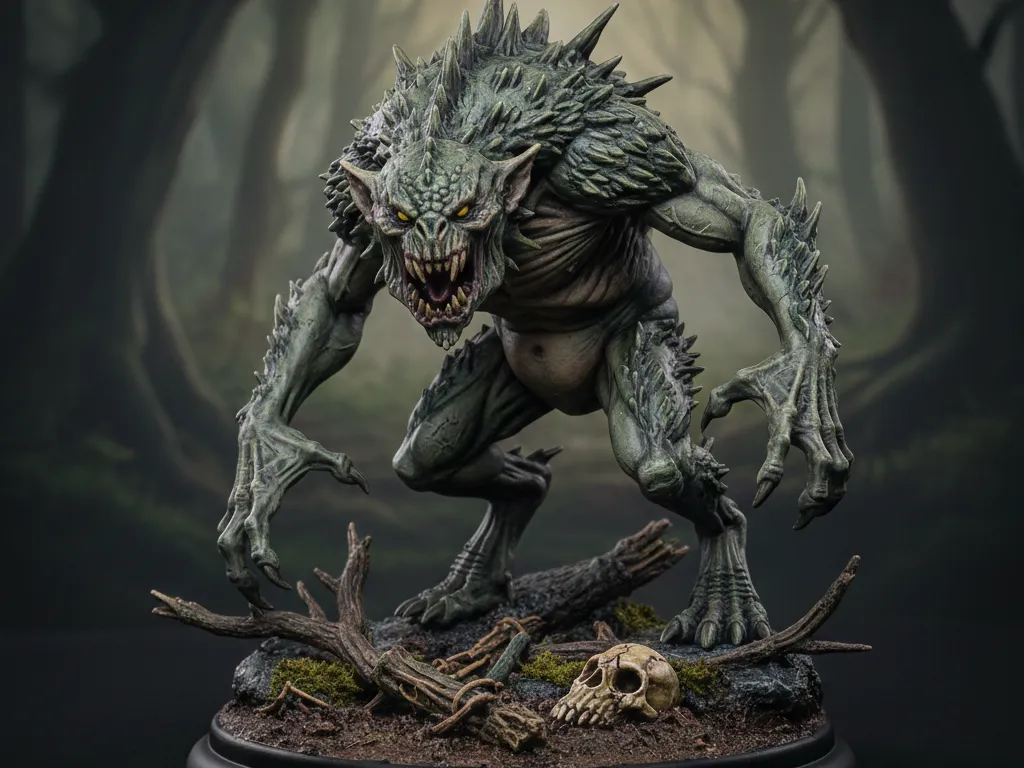 D&D Miniature - Swamp Monster - Free 3D Print Model - MakerWorld
