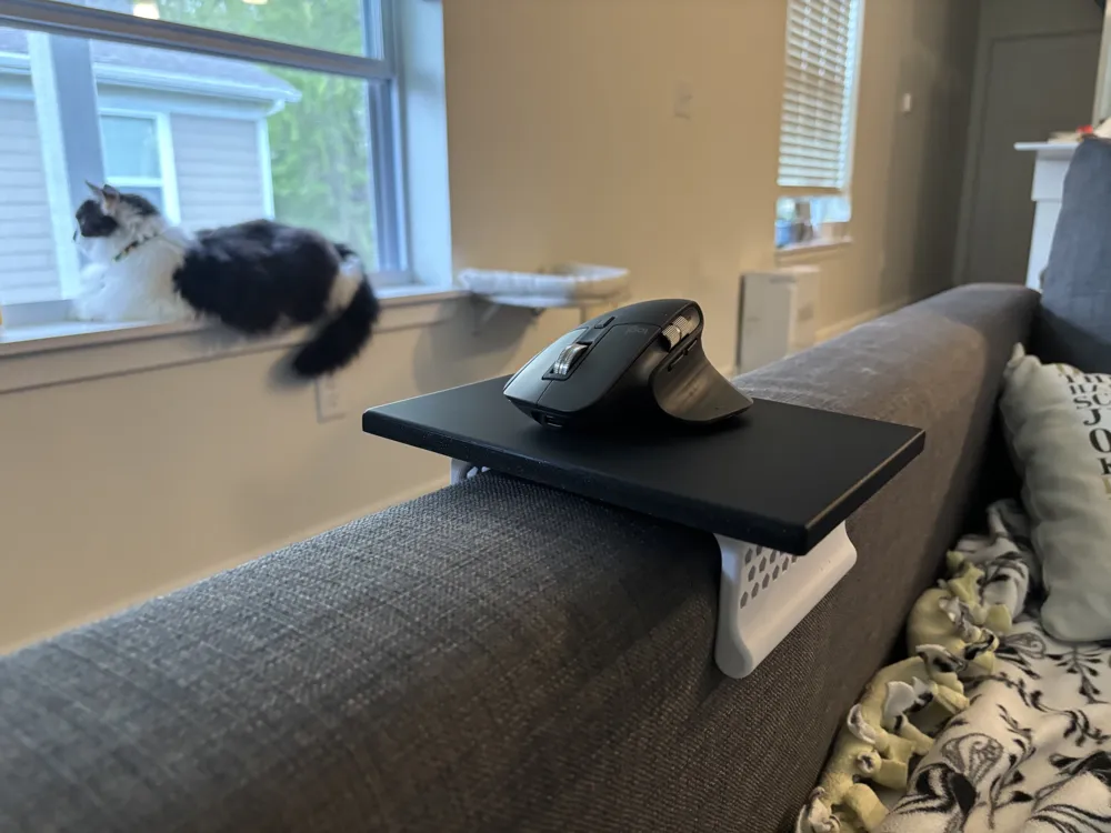 Couch Arm Mousepad – 2-Piece Sliding Tray System - Free 3D Print Model ...