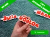 Llavero/imán con nombre personalizable Fuente Roblox - Modelo de ...