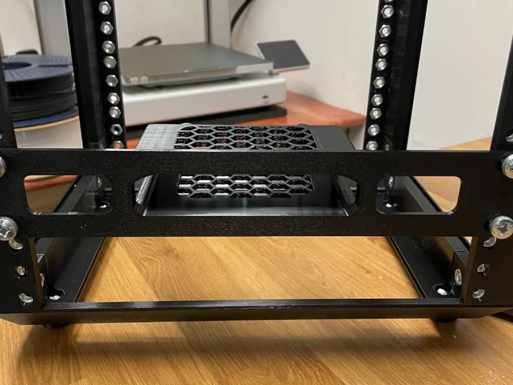 Unifi USW-Flex-Mini 10-inch rack mount with Holes - Free 3D Print Model ...