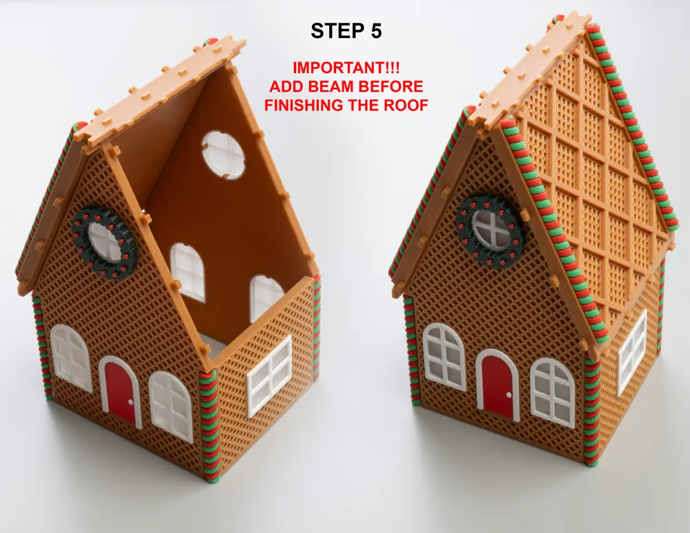 Gingerbread House | Christmas Decor - Free 3D Print Model - MakerWorld