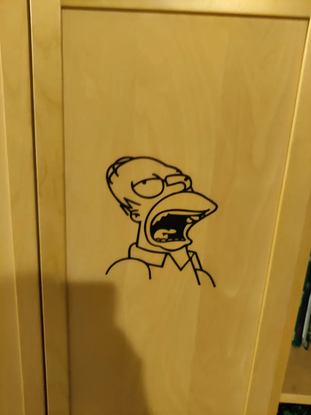 Homer Simpson wall decoration - Free 3D Print Model - MakerWorld