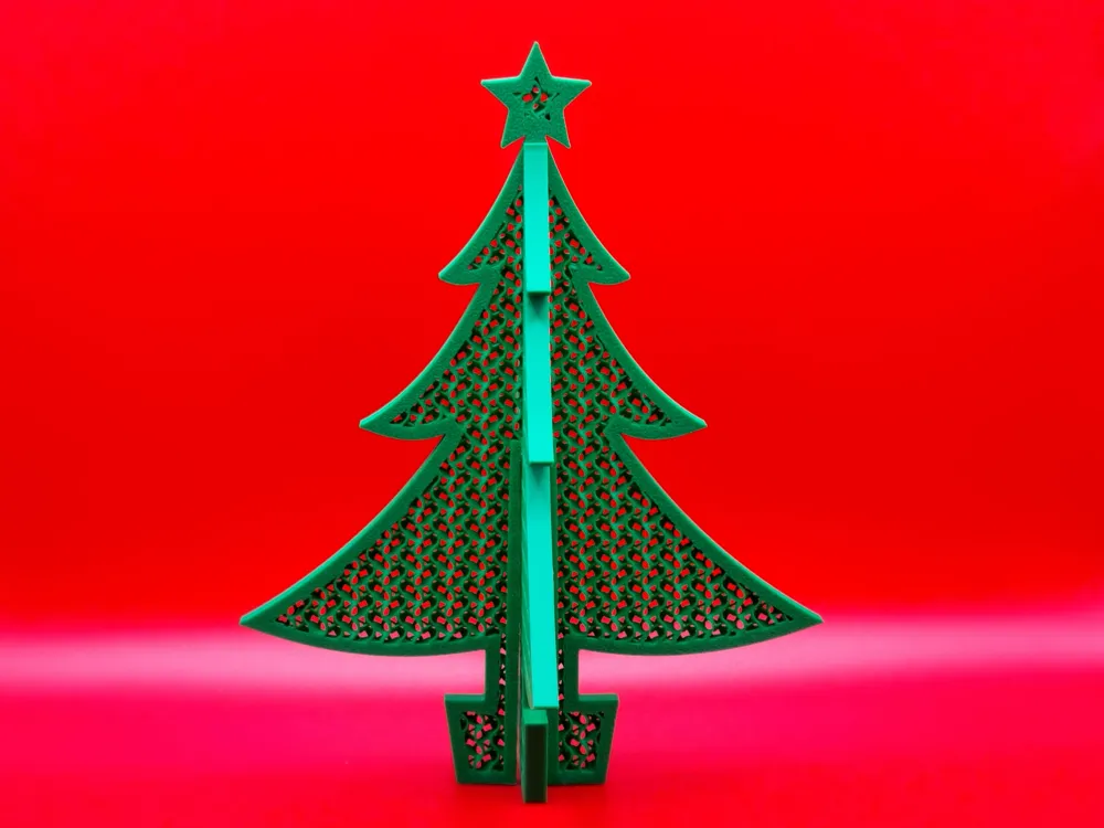 Christmas Tree - Two Pieces Design - Free 3D Print Model - MakerWorld