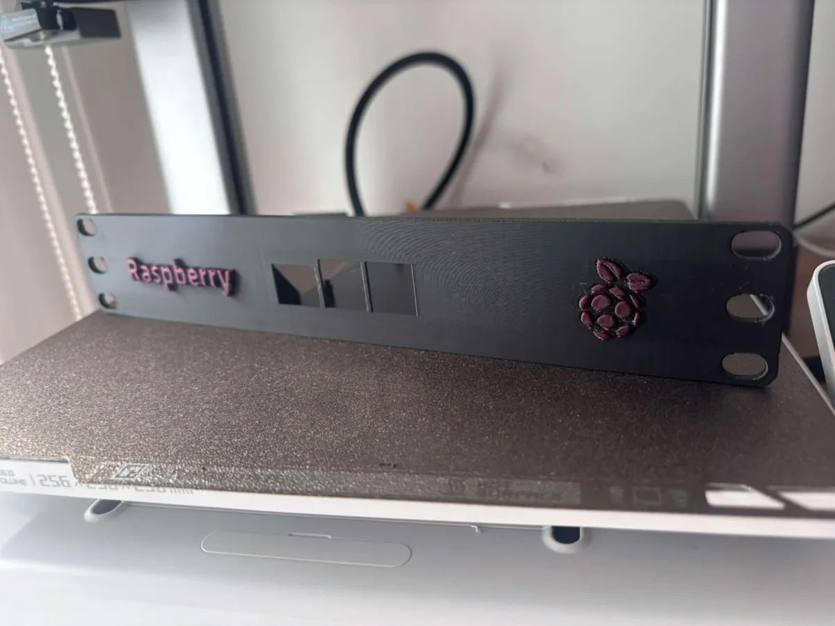 Raspberry Pi 1U 10" Rack Mount (With Standoffs) - Free 3D Print Model ...