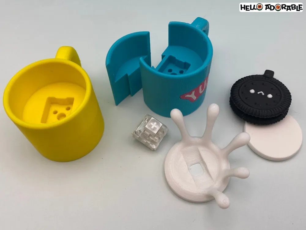 Chocolate Sandwich Cookie - Clicker Fidget Toy - Free 3D Print Model ...