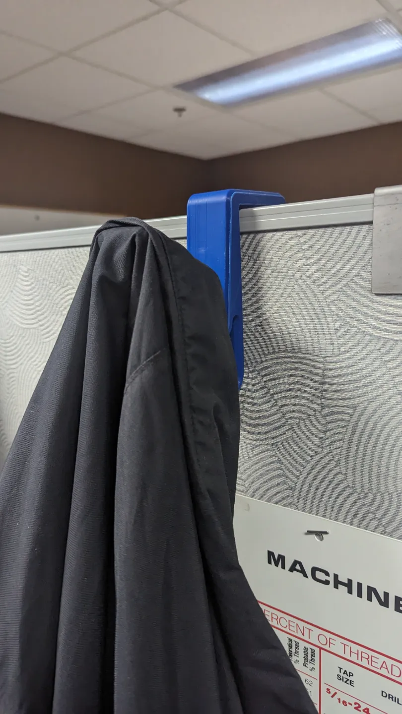 Cubicle Coat Hook by audionut21 - MakerWorld